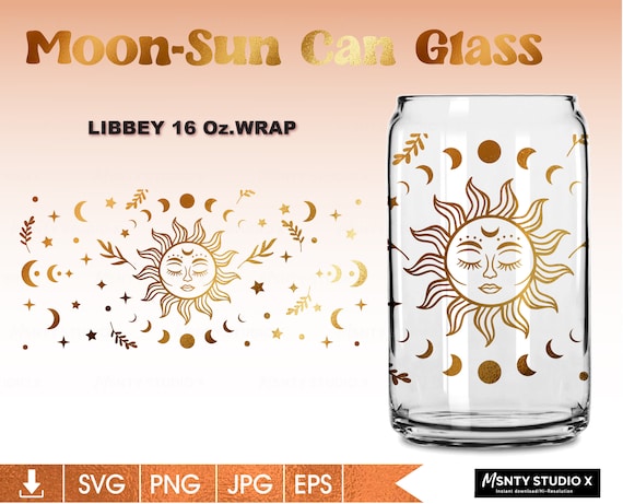 Full Wrap Moon and Sun Wrap Shine and Bright Wrap Svgzodiac - Etsy