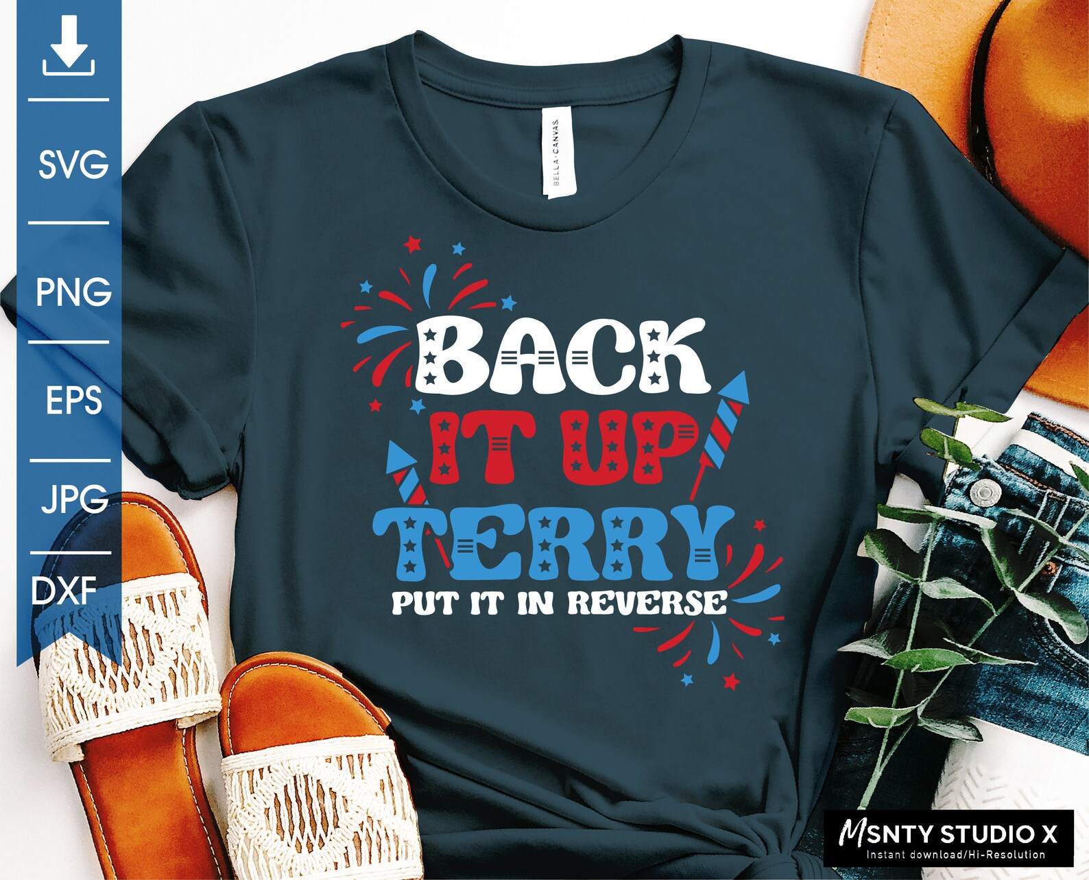 Back It up Terry SVG Put It in Reverse Svg 4th of July Svg - Etsy