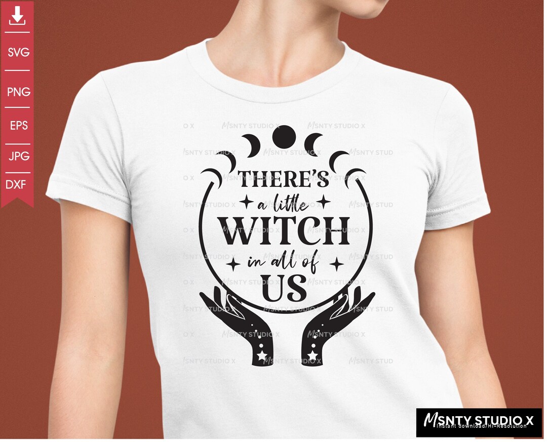 Little Witch SVG: Halloween Moon Phase Cut Files (digital Download) - Etsy