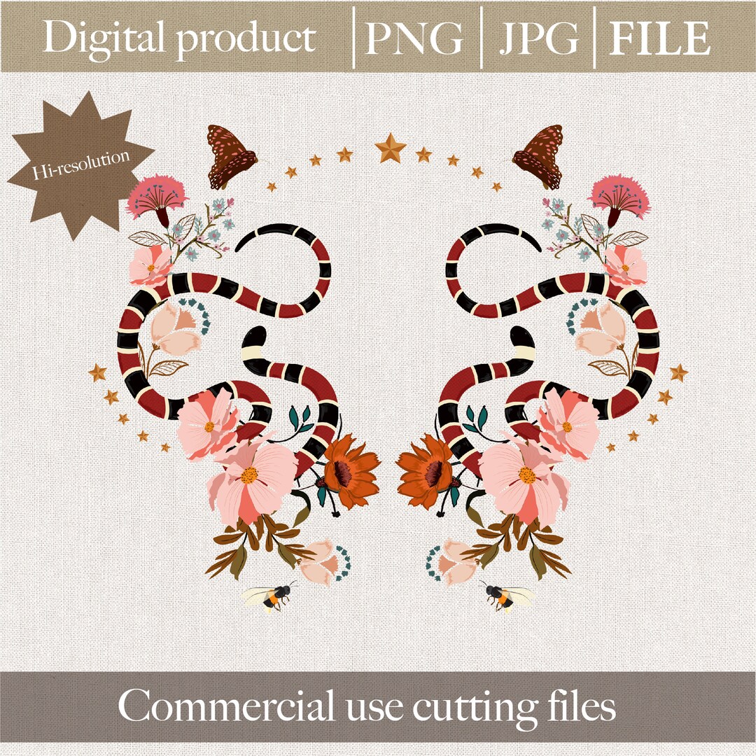 Floral Snake Png,flowers Frame Png , Garden Flower Png, Floral Frame ...