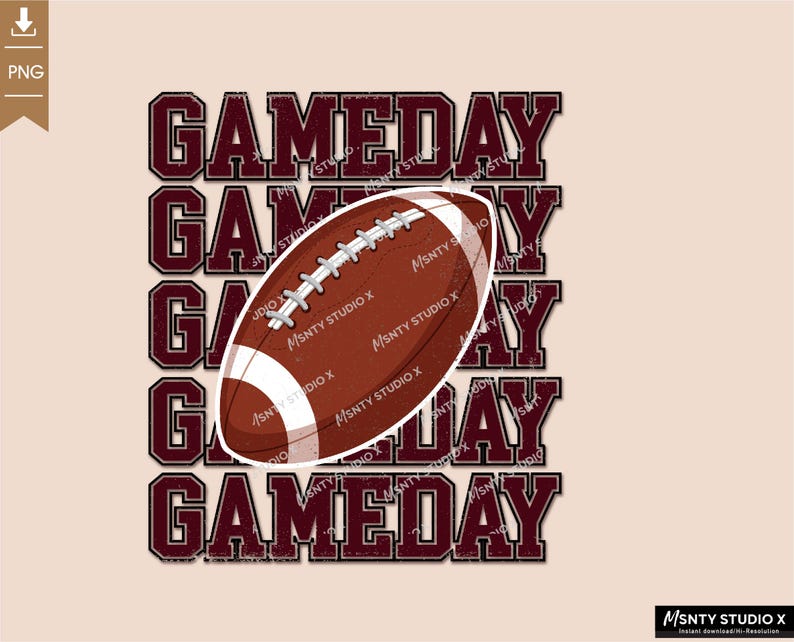 Game Day Football PNG: Mom Sports Design (digital Download) - Etsy