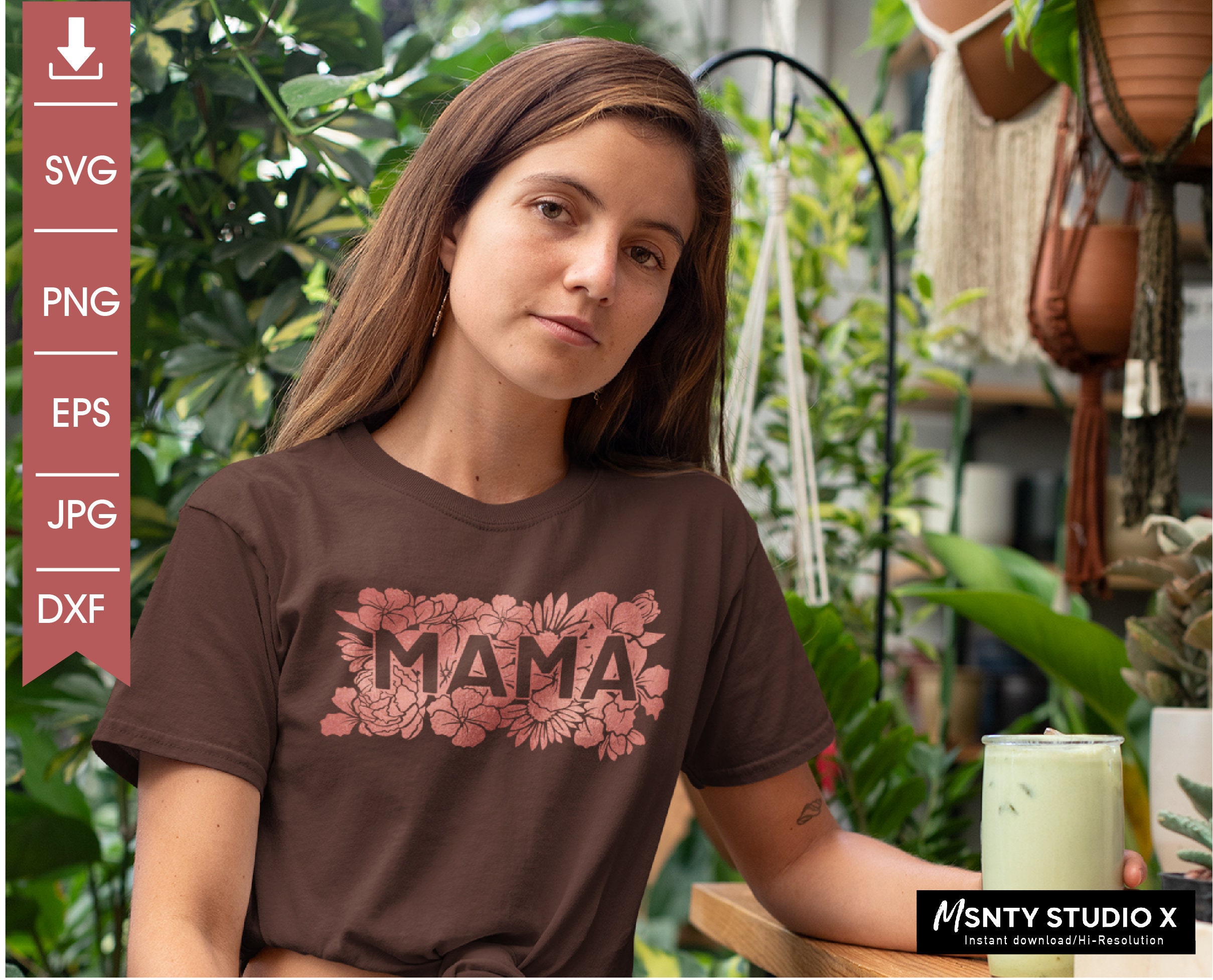 Flower Mama Svgmama SVG mom Life Svg Flower Mom Avgmom - Etsy