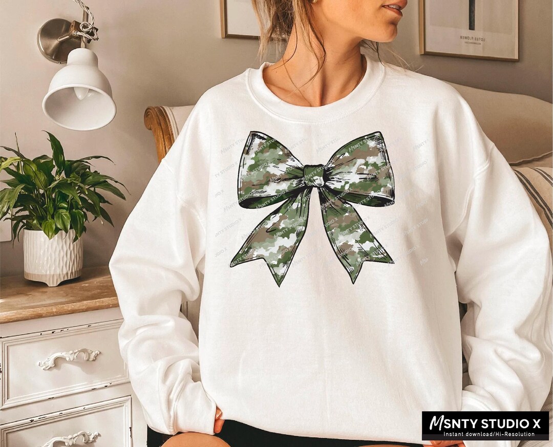 Camo Bow PNG: Sublimation Design for T-shirts, Mugs (digital Download ...