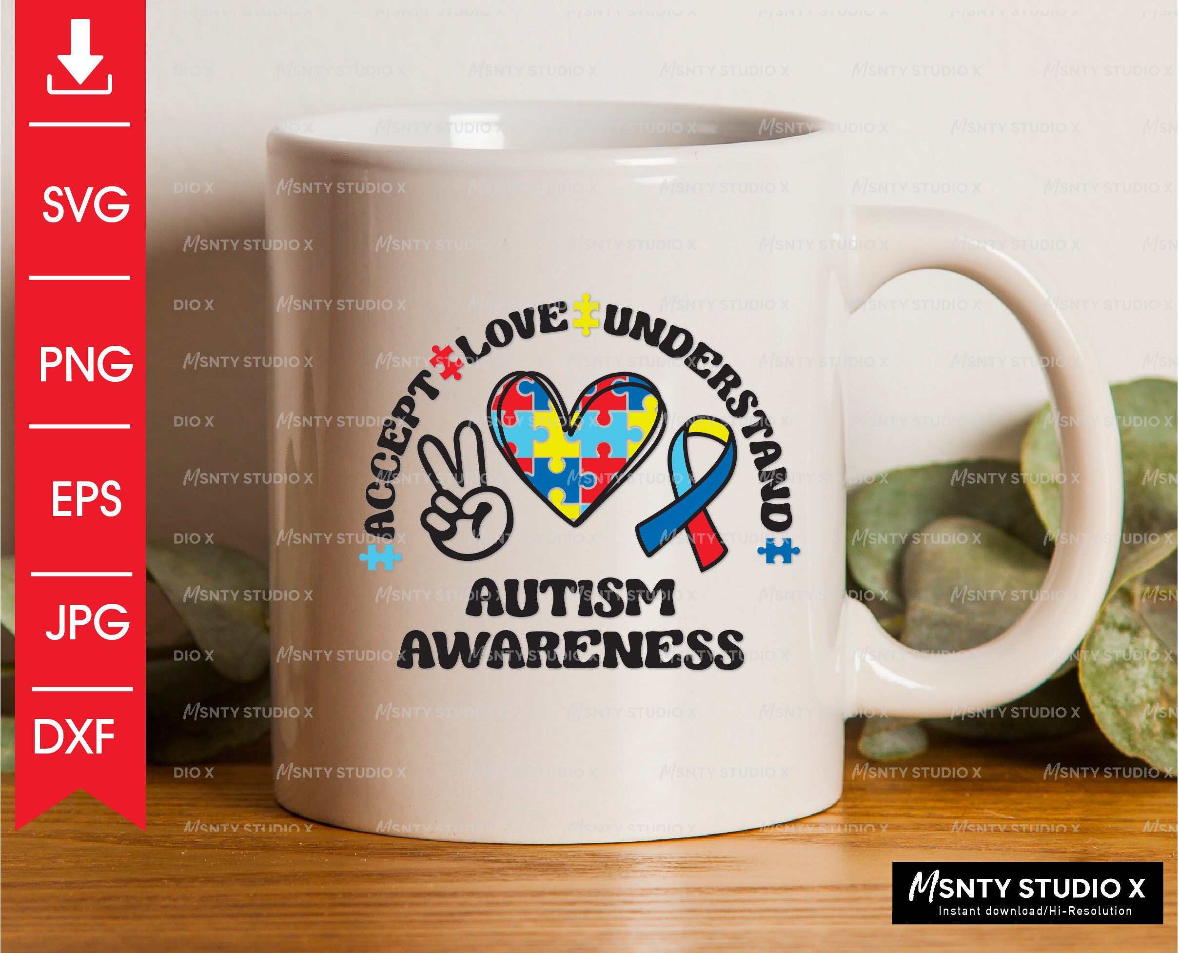 Autism Awareness Svg autism Svg accept Love Understand Svg - Etsy
