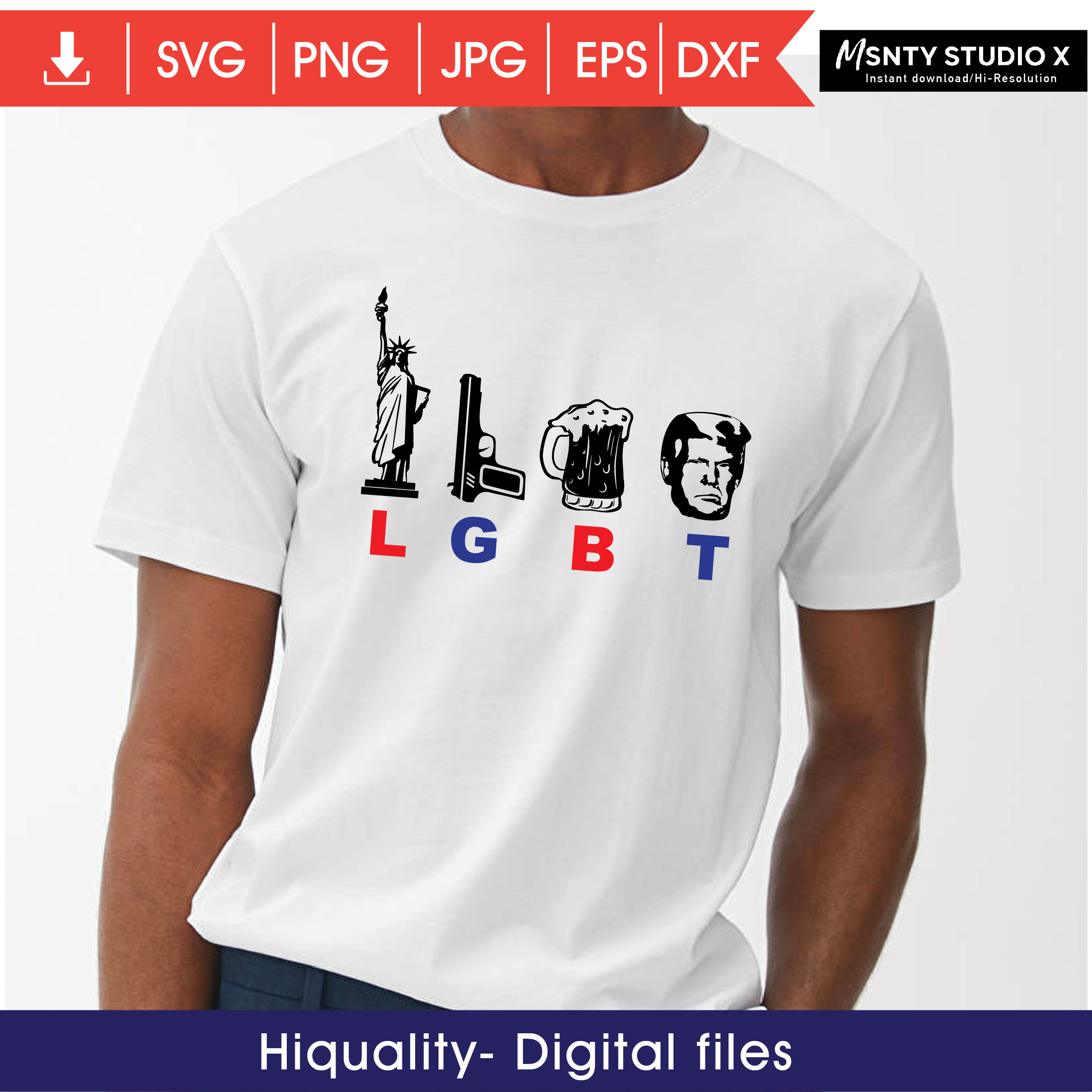 LGBT SVG Liberty Guns Beer Trump SVG Trump Svg Cut Files | Etsy