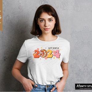 Happy New Year 2024 PNG, Disco Ball Png ,new Year's Sublimation Groovy ...