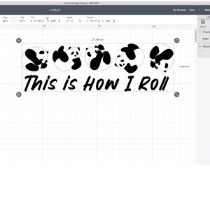 This is How I Roll Panda SVG ,cut File ,panda Svg, Cute Rolling Panda ...