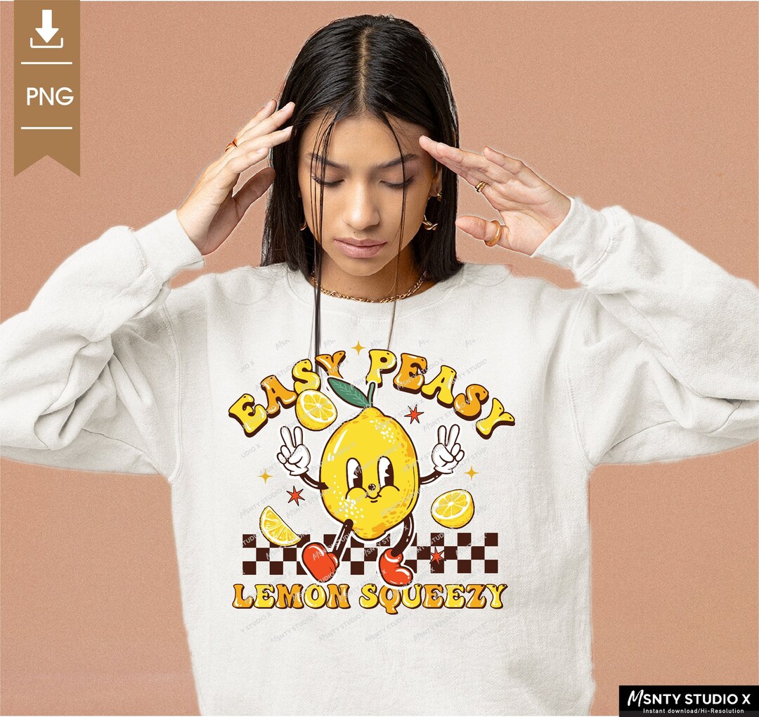 Easy Peasy PNG, Retro Png, Summer Png, Retro Summer Png, Kids ...