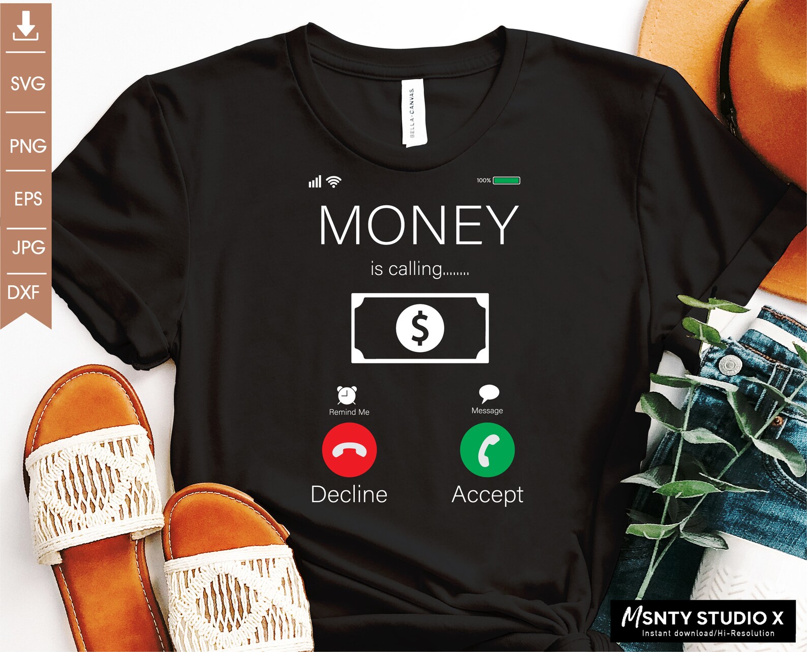 Money is Calling Svg incoming Call Money SVG Funny T-shirt - Etsy
