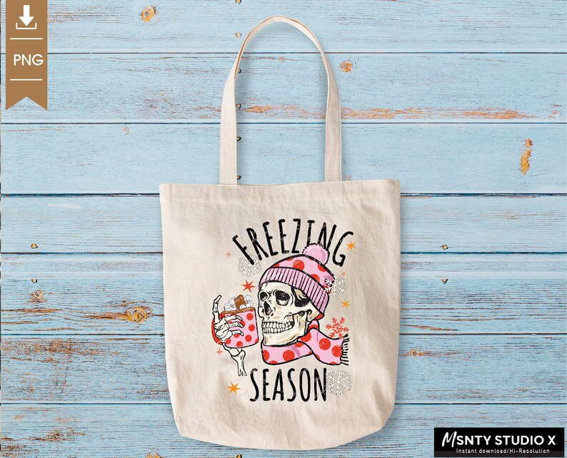 Freezing Season Png PNG Skull PNG Skellie Winter Png - Etsy