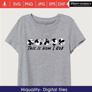 This is How I Roll Panda SVG ,cut File ,panda Svg, Cute Rolling Panda ...