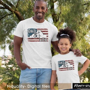 Dad Life American Flag PNG: 4th of July Sublimation (digital Download ...