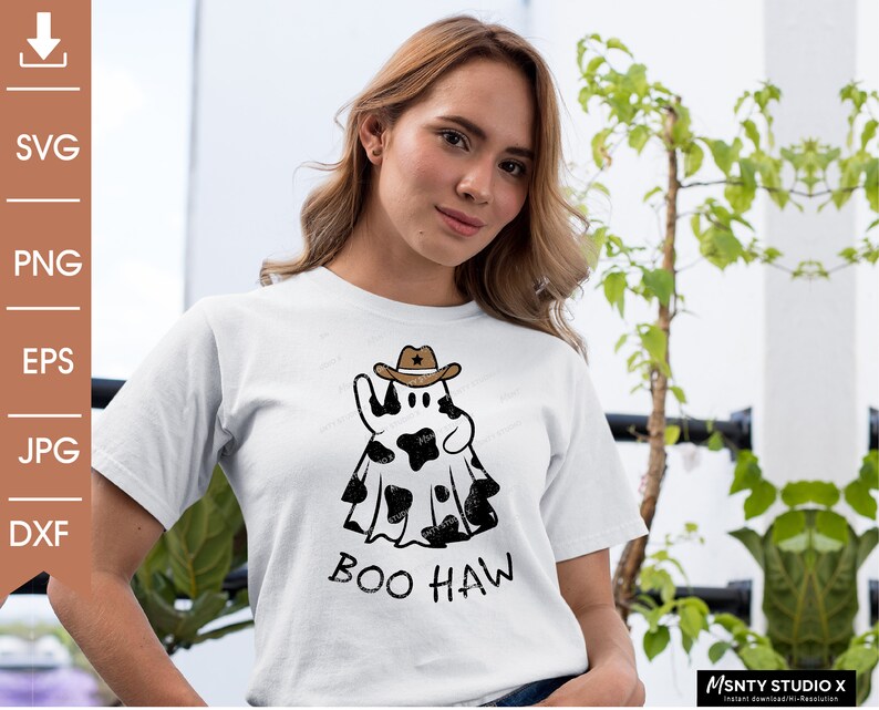 Western Ghost Svgboo Haw Svg Wild West Halloween Costume - Etsy