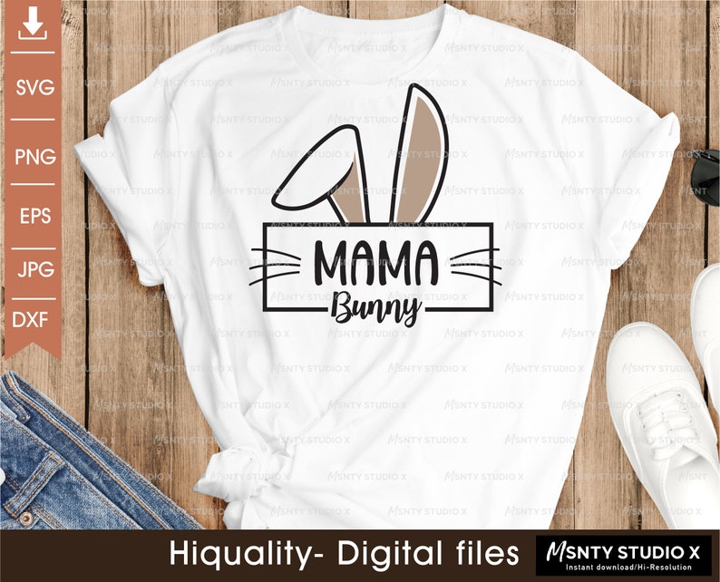 Family Bunny SVG Easter Shirt SVG Mama Bunny SVG Baby Bunny - Etsy