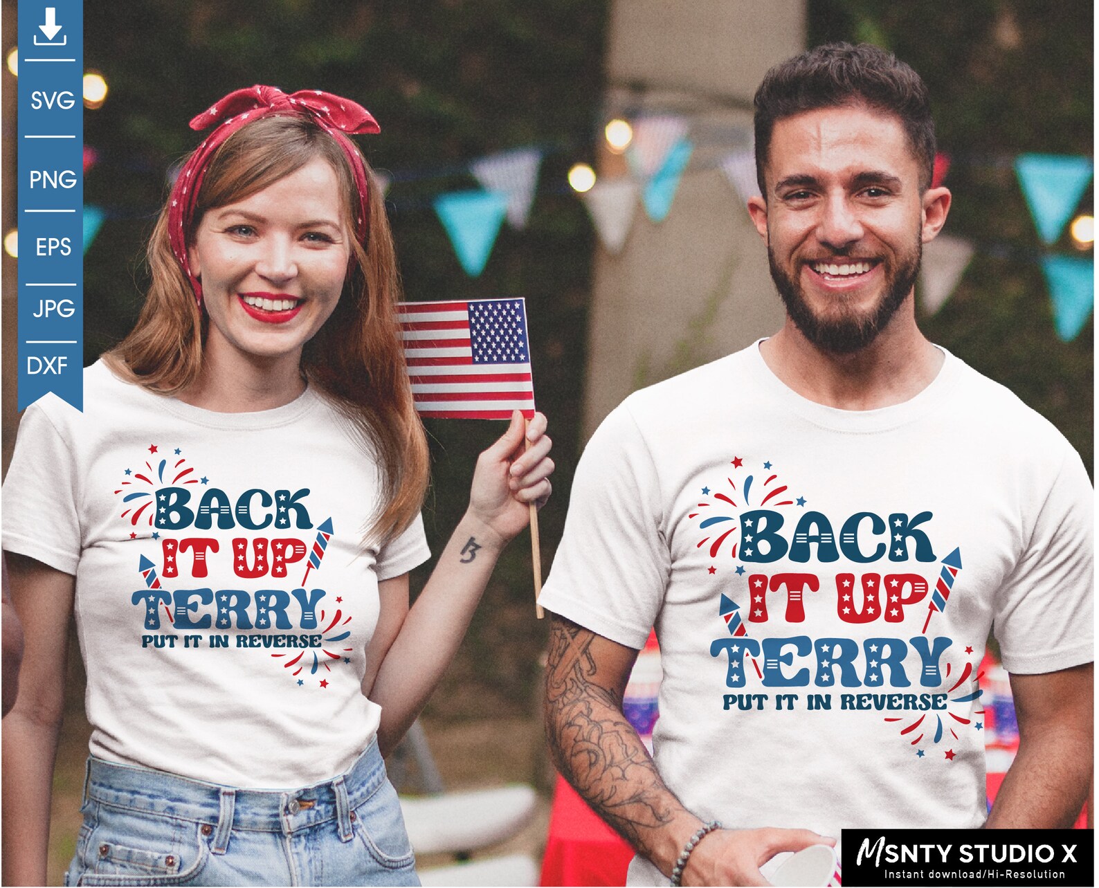 Back It up Terry SVG Put It in Reverse Svg 4th of July Svg - Etsy