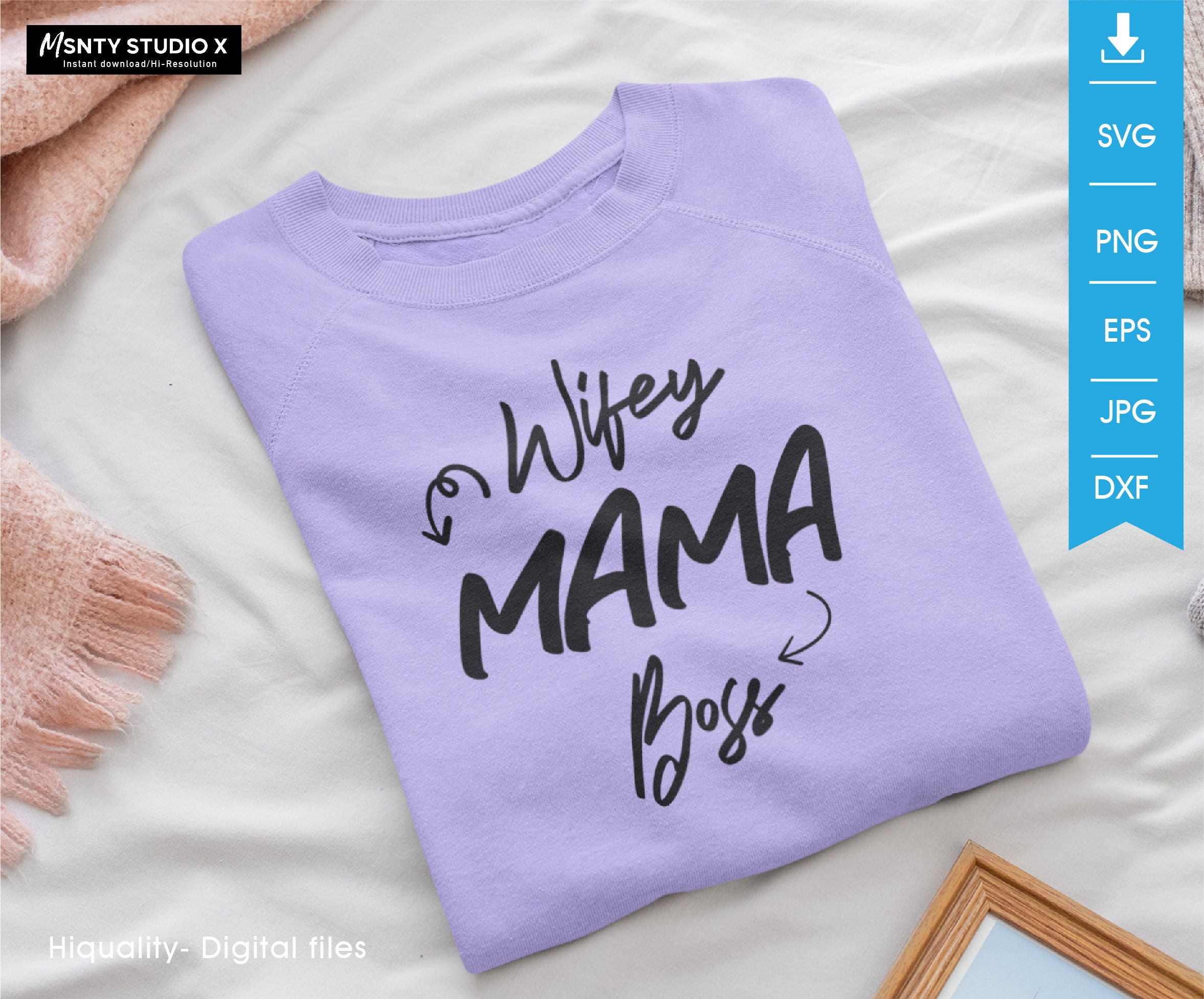 Wifey Mama Boss Svg Boss Mom Svgwife Mom Boss Svg Hustle Etsy
