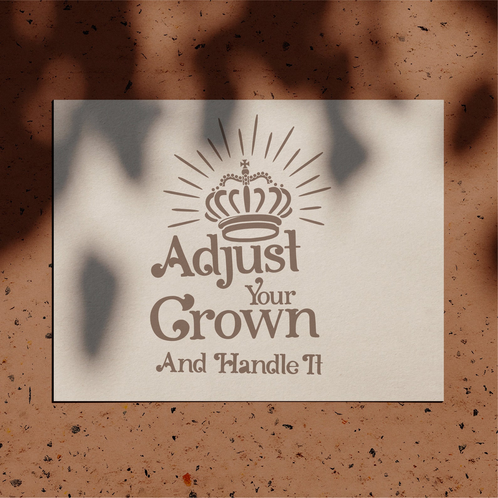 Adjust Your Crown and Handle It SVG Motivational Saying | Etsy