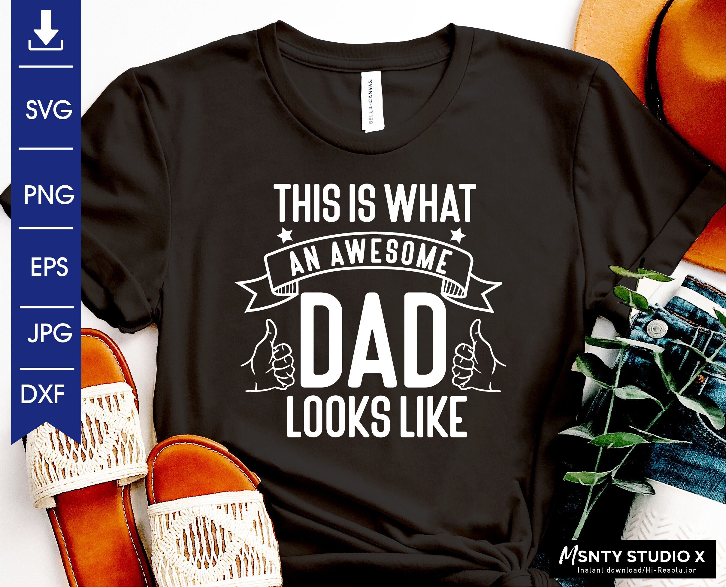 Awesome Dad SVG Father's Day Svg Dad Svgfamily Svg - Etsy