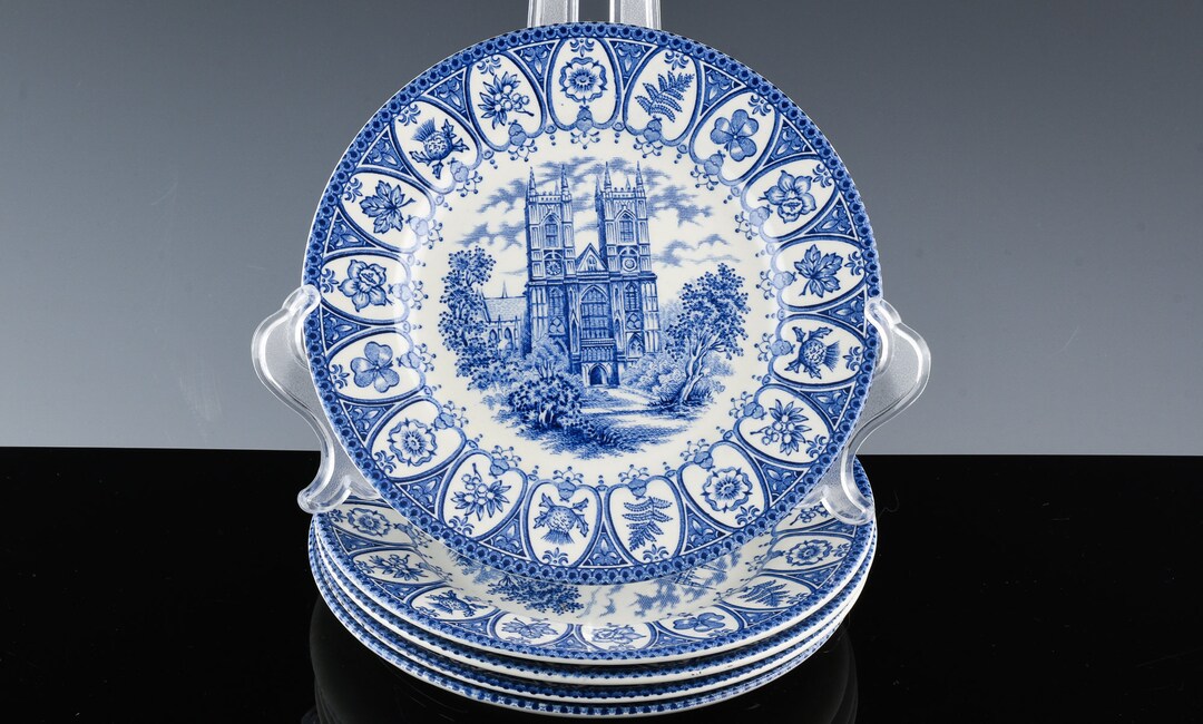 Set of 5 Vintage Broadhurst Westminster Abbey Plate Staffordshire ...