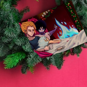 Hawks and Dabi Holiday Print | Etsy