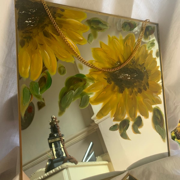 Hand Painted Mirror - Etsy