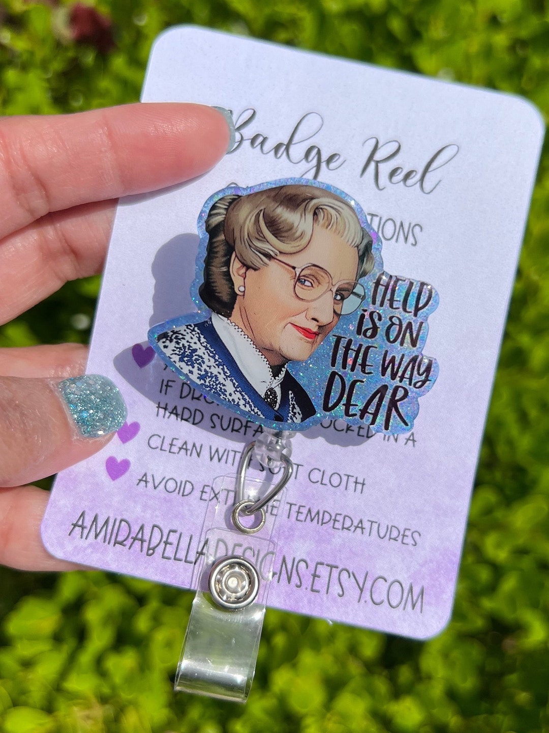 Help is on the Way Dear, Funny Badge Reel, Rn Badge Reel, ID Holder ...