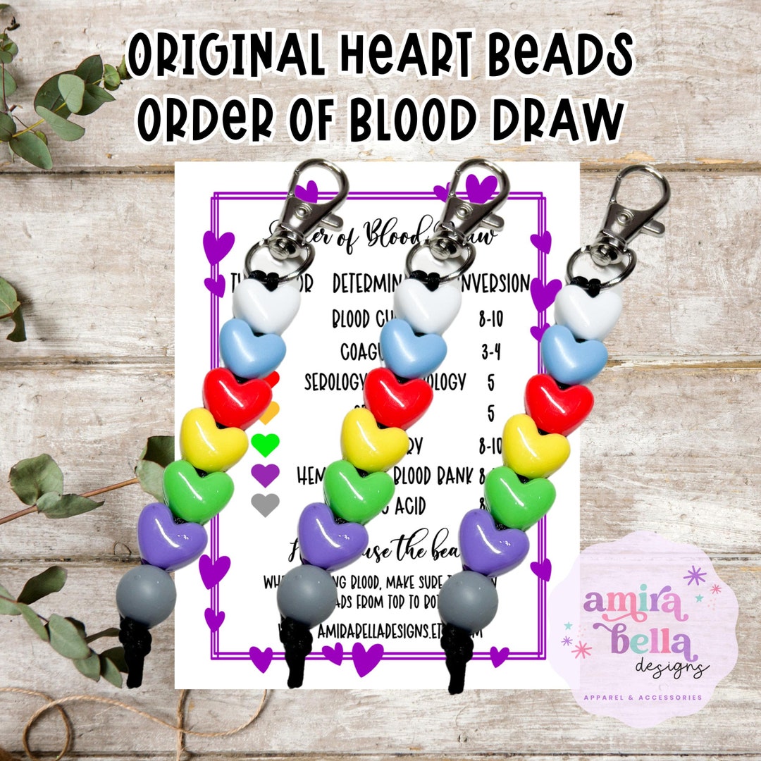 Order of Blood Draw Beads, Clip on Badge Reel Accessory, Resource for ...