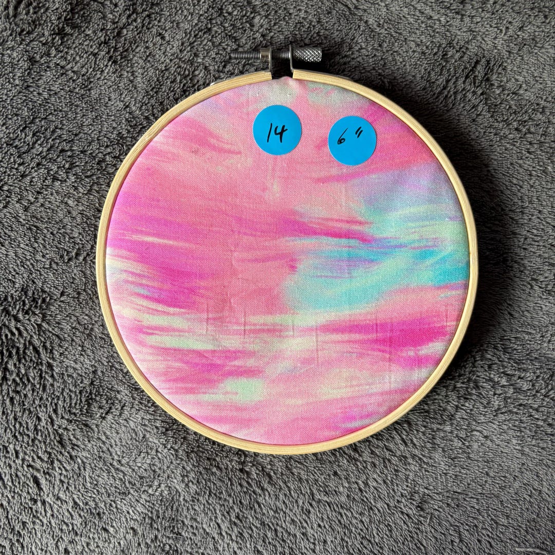 Pink Watercolor Pin Hoop - Pin Display Empty Embroidery Hoop - Etsy