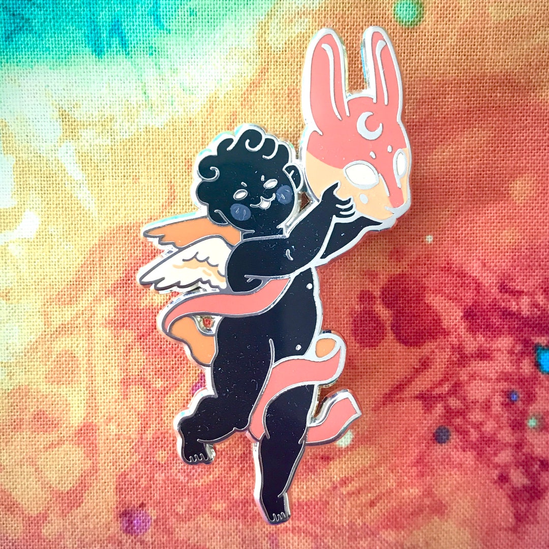 Rabbit and Cat Zodiac Putti Pins - Etsy