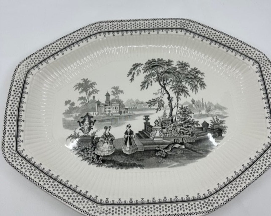 W M Adams and Sons Real English Ironstone Minuet Size 14 Serving ...