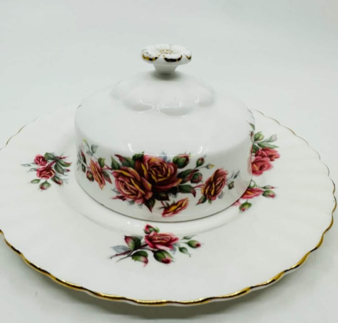 Royal Albert Centennial Rose Butter Dish - Etsy
