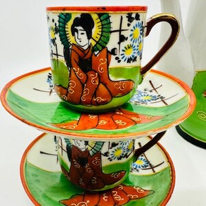 Genuine Samurai China Hand Painted Made in Japan Tea Set - Etsy Canada