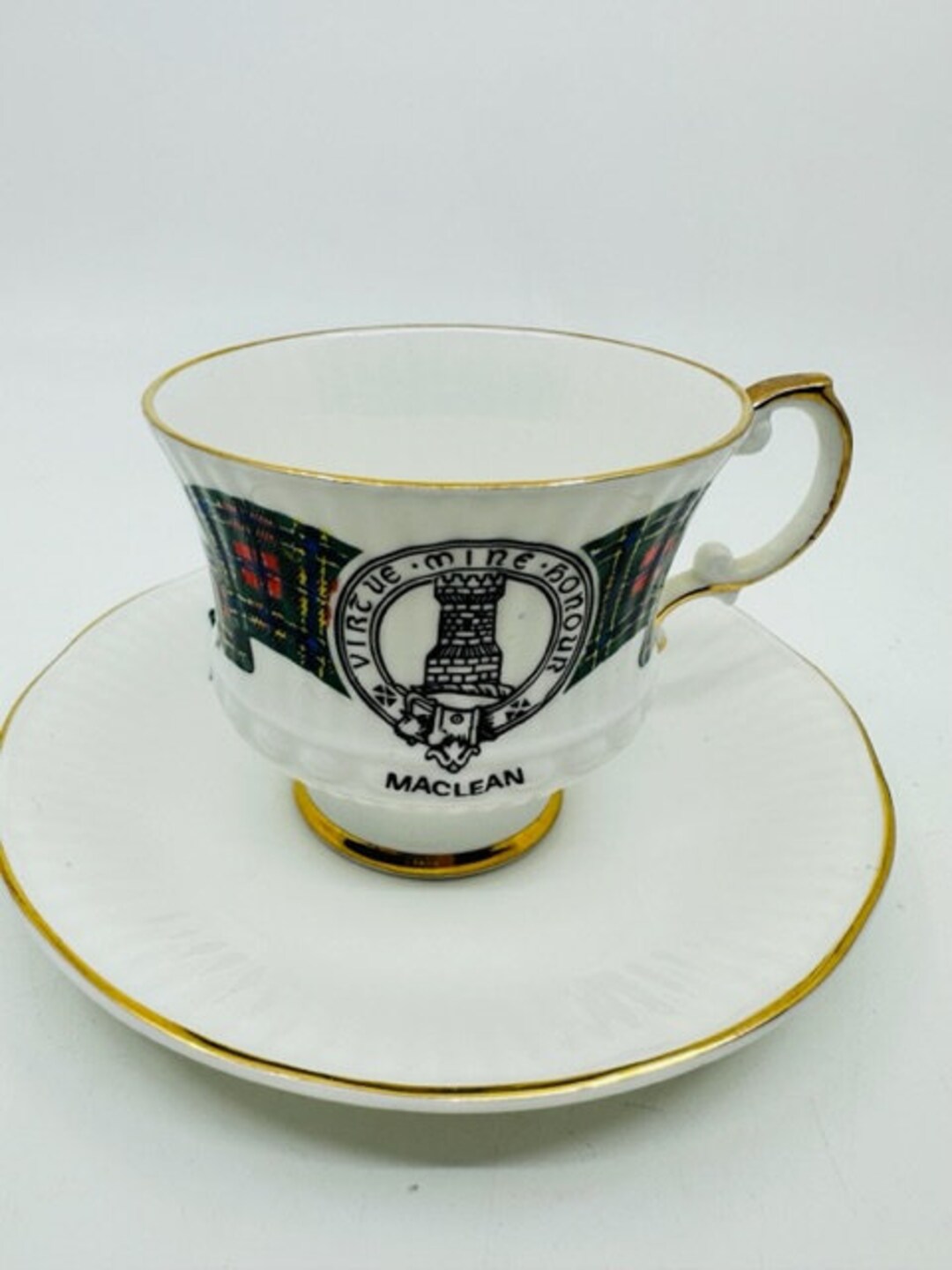 Elizabethan Maclean Clan Teacup and Saucer - Etsy