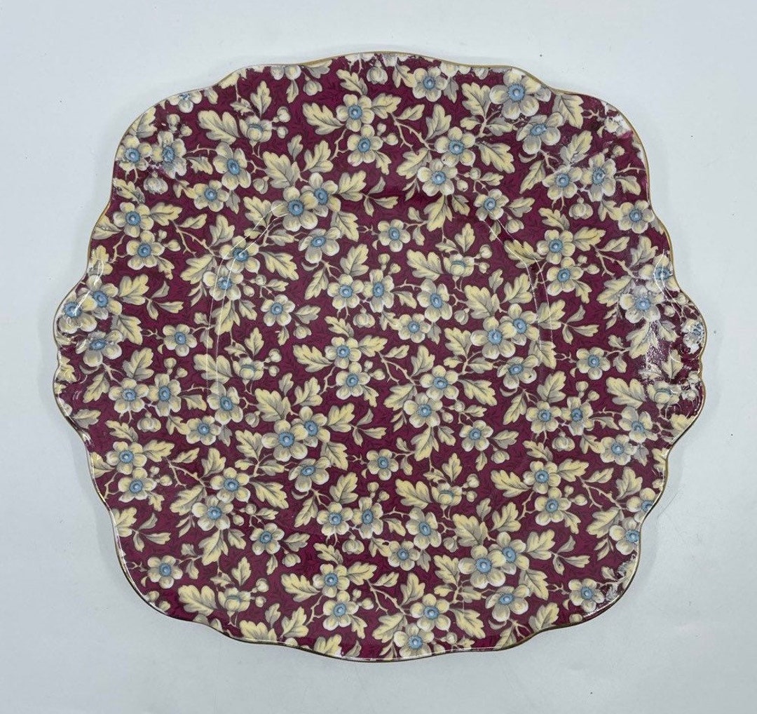 Royal Albert Royal Brocade Cake Plate - Etsy