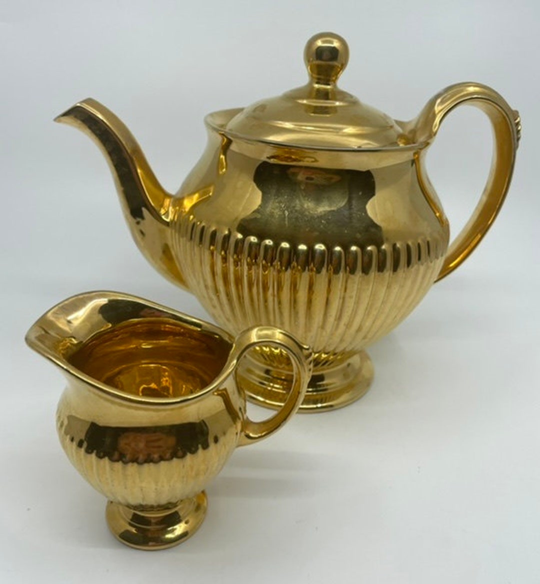 Royal Winton Golden Age Teapot and Creamer - Etsy