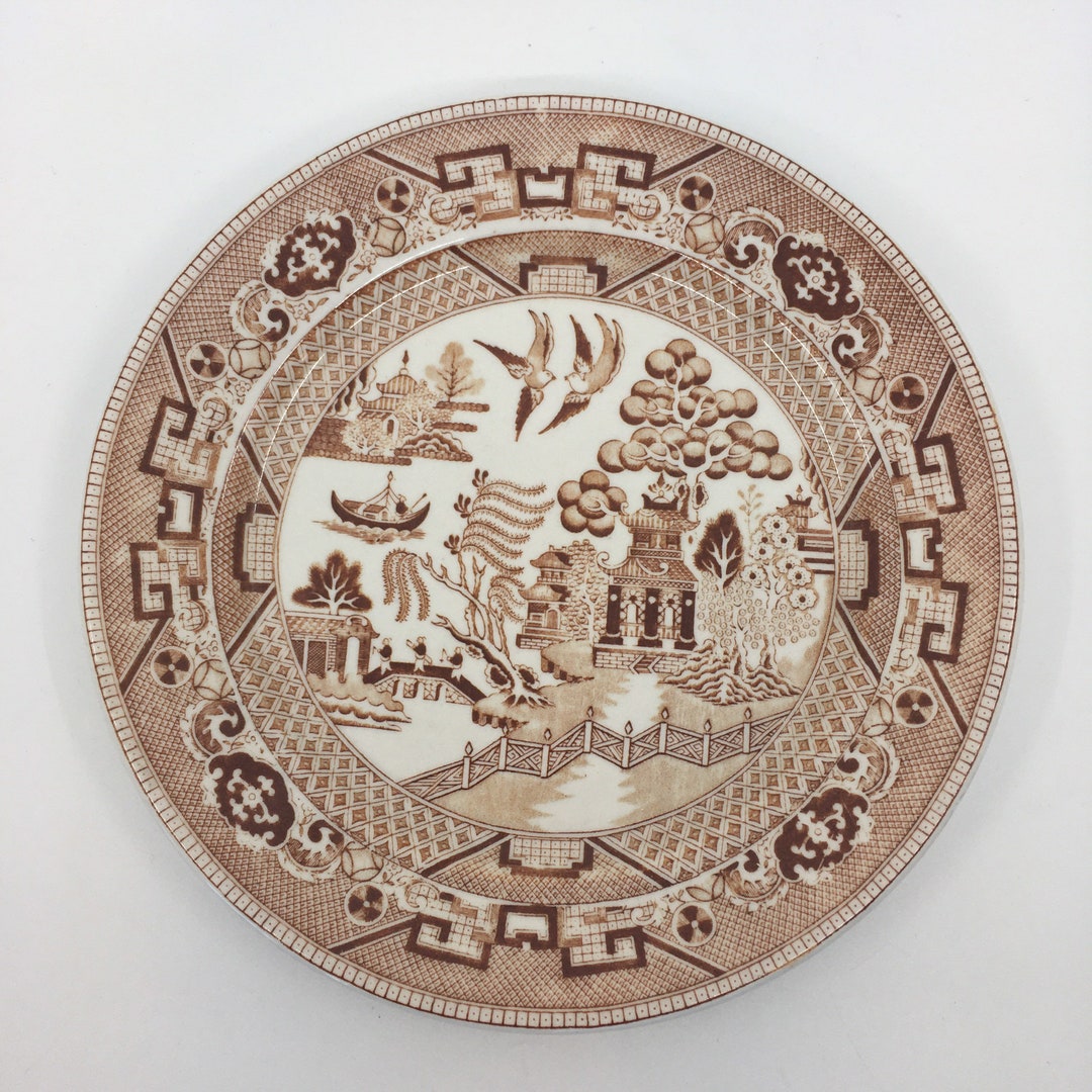 Buffalo China Brown Willow Dinner Plates - Etsy