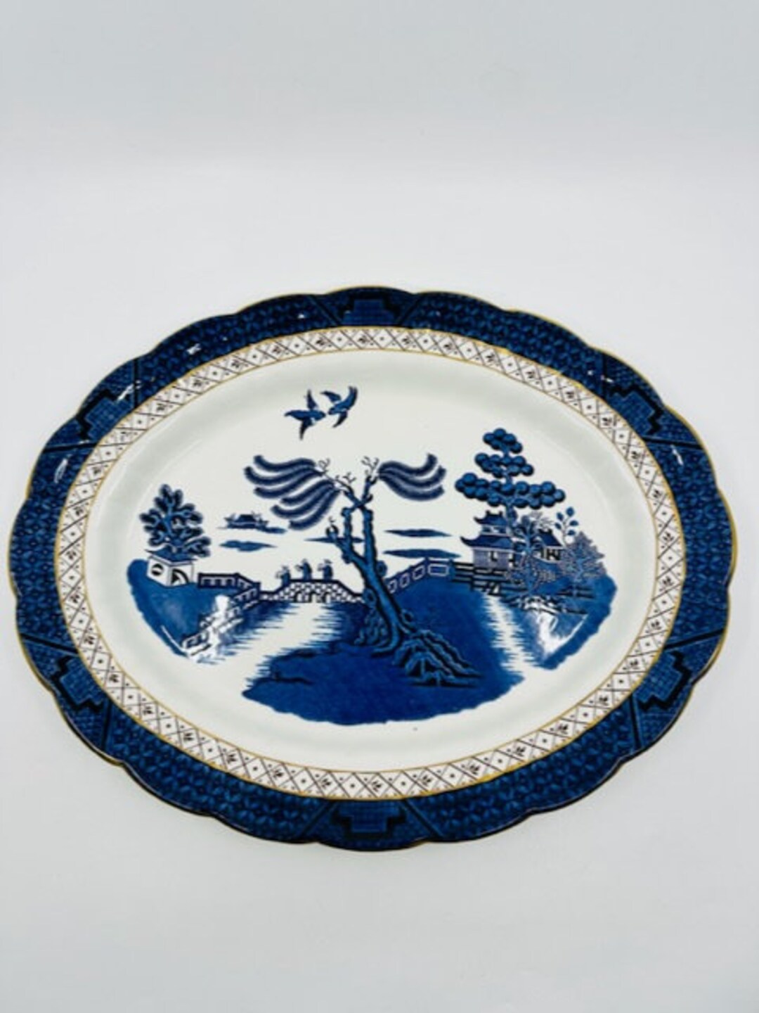 Booths Real Old Willow Large Platter/meat Plate - Etsy