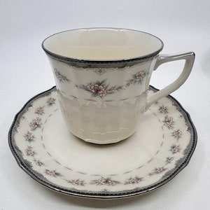 Set of Six Ivory China by Noritake ‘traviata’ Teacups and Saucers (2482 ...