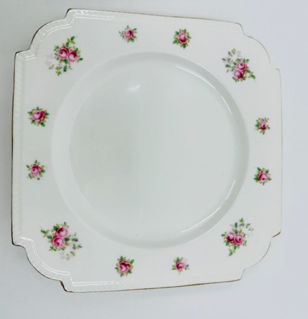 Aynsley Set of Two Square Side Plates - Etsy