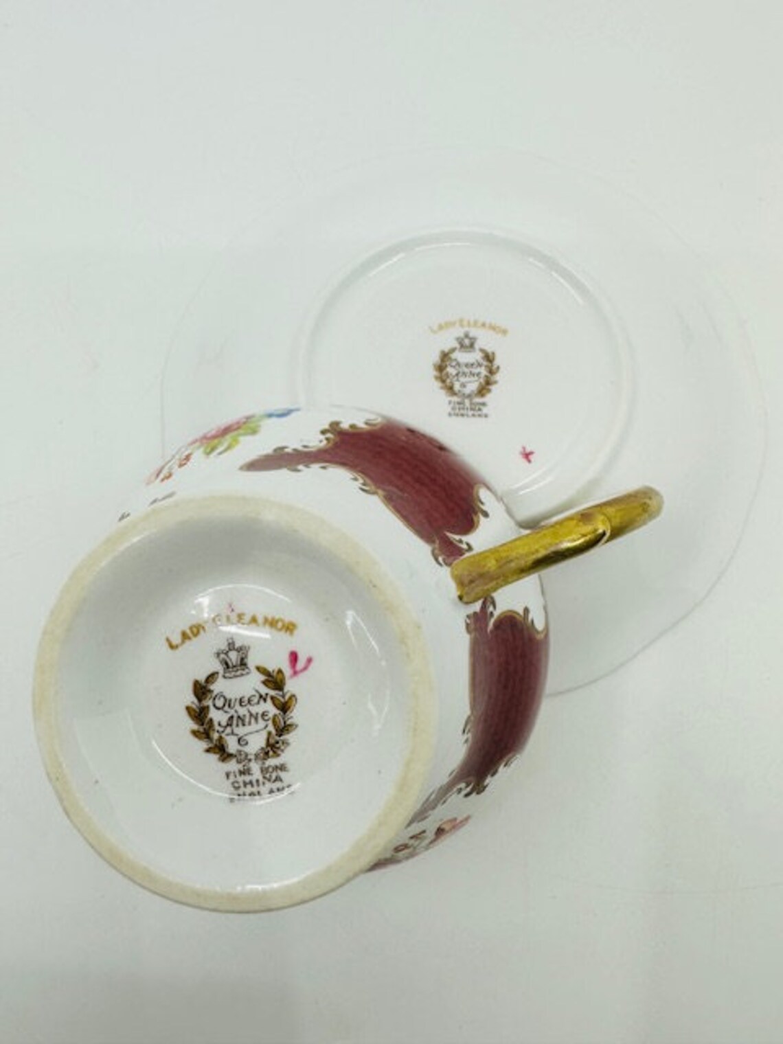 Queen Anne Lady Eleanor Teacup and Saucer - Etsy