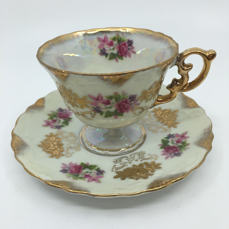 Footed Tea Cups - Etsy