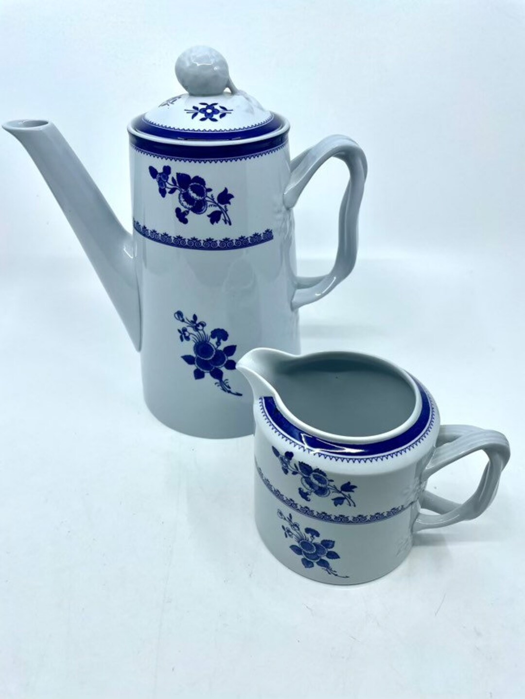 Spode Gloucester Coffee Pot and Creamer - Etsy