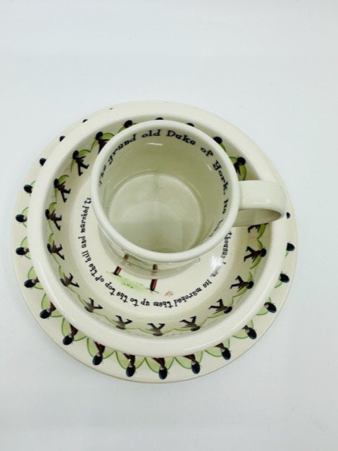 Anderton Pottery the Grand Old Duke of York Childrens Dish - Etsy
