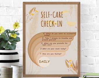 Care Check in Poster - Etsy