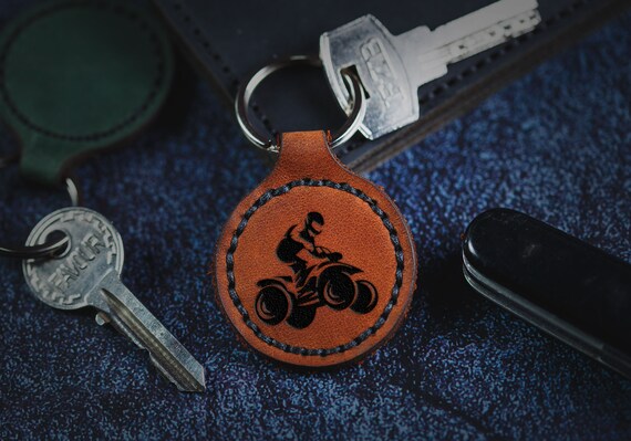 Quad Riding Four Wheeler Personalized Keychain 4 Wheeler | Etsy