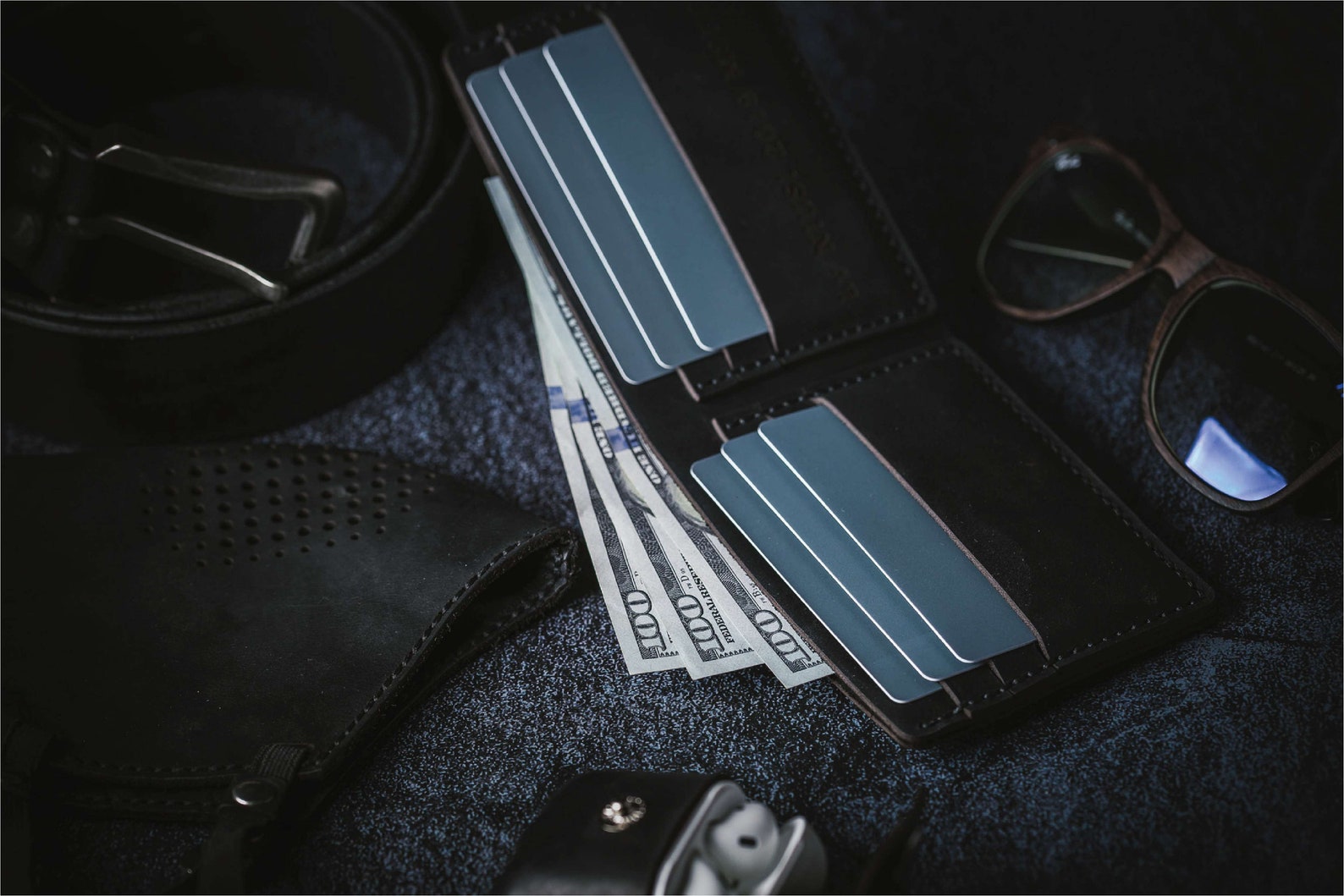 Panda Bear Leather Wallet for Men Brown Leather Wallet Panda | Etsy