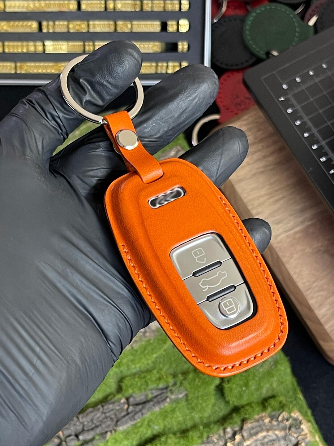 Car Key Leather Case for A8, for Remote Key Keychain for A6, Key Holder ...