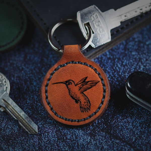 Leather Keyring - Etsy