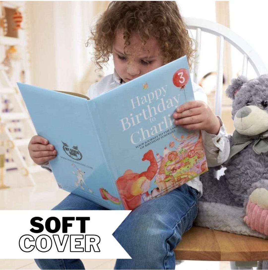 Personalized Birthday Book: Watercolor Story, Baby Girl Gift - Etsy