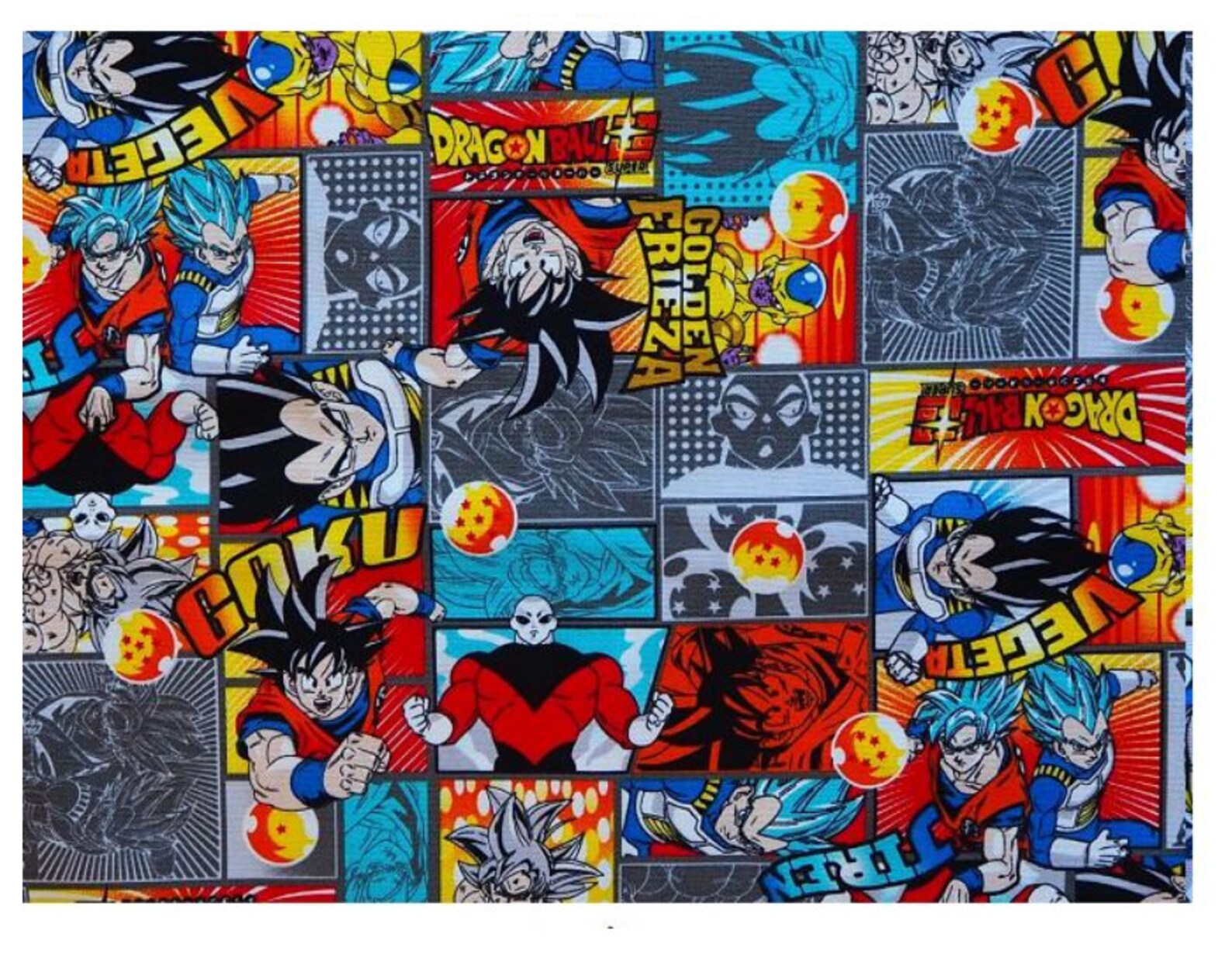 Dragon Ball z pattern Fabric anime print cloth Cotton | Etsy